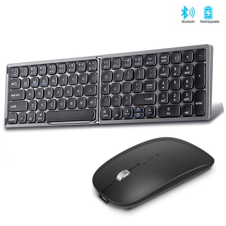 Jomaa Portable Mini Folding Wireless Bluetooth Keyboard With Numeric