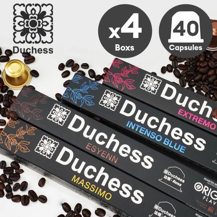 Duchess Coffee Capsule กาแฟแคปซูล 4 กล่อง รวม 40 แคปซูล (ใช้กับ ...