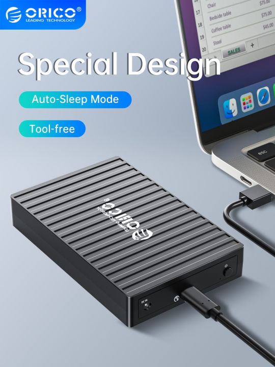 ORICO 2.5 Inch USB3.0 & Type-C 5Gbps HDD Case Data Container Tool-free ...