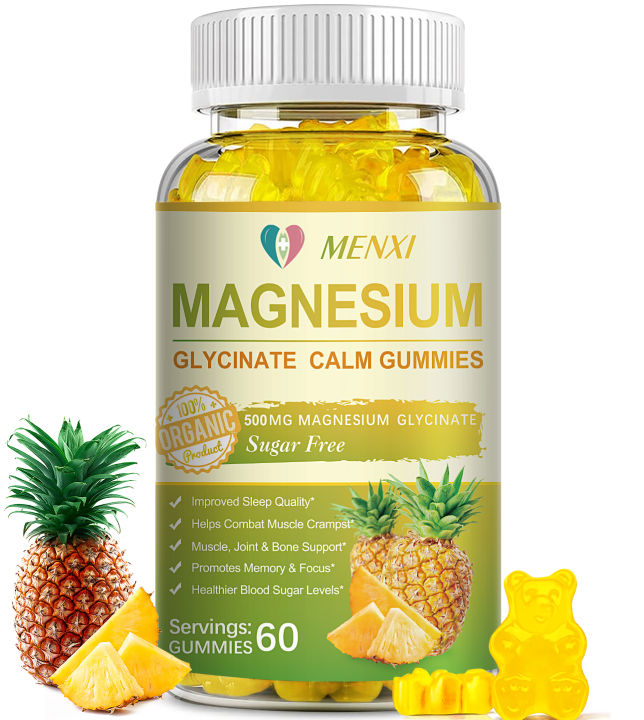 MENXI Magnesium Glycinate Gummies 400mg For Improved Sleep, Stress ... MENXI Magnesium Glycinate Gummies 400mg For Improved Sleep, Stress ...
