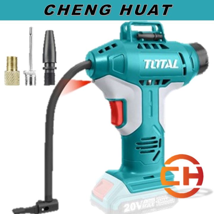 TOTAL LITHIUM-ION AUTO AIR COMPRESSOR 20V (TACLI2001) | Lazada
