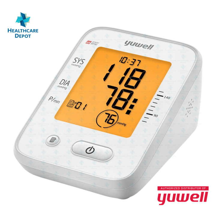 Yuwell Electronic BP Blood Pressure Monitor with LCD Display YE660F ...