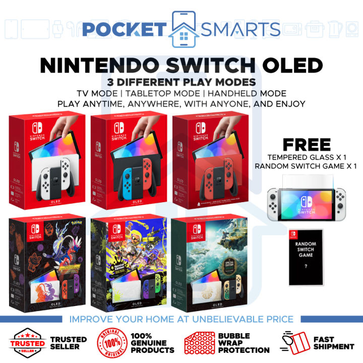 [CNY Promotion] Nintendo Switch OLED (Maxsoft Set) 1 Year Warranty | Lazada