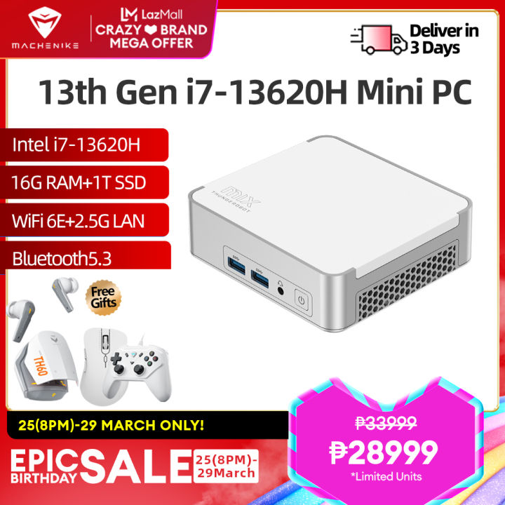 3.27 Hot Sale Thunderobot Mini PC MIX Intel 13th Gen i7-13620H 16G RAM ...