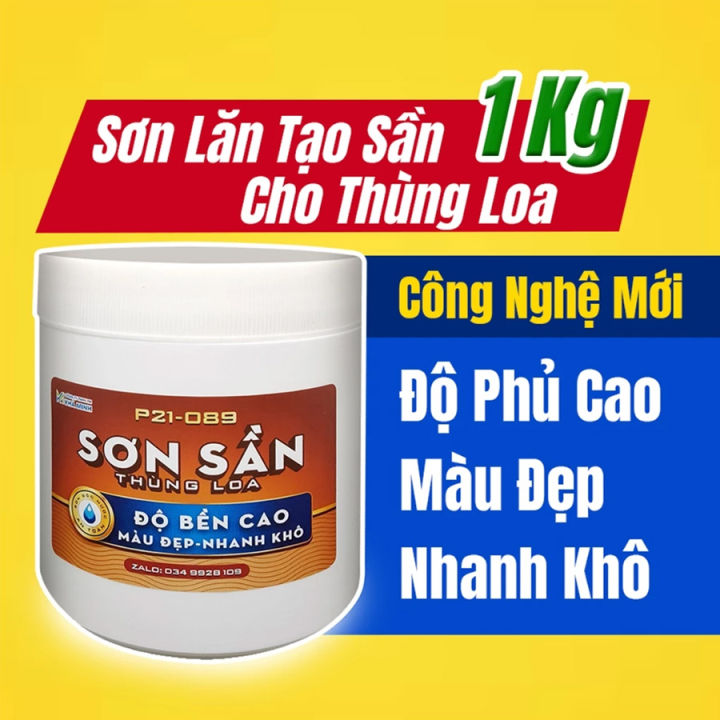 Sơn lăn sần thùng loa hệ nước độ phủ cao, màu đẹp, sơn dùng phục hồi vỏ ...