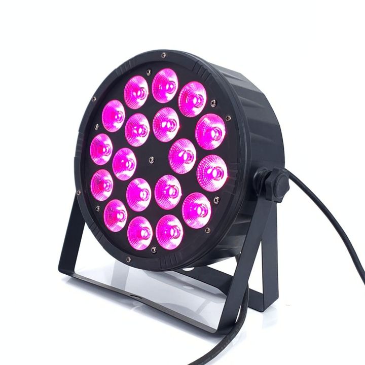 LED Flat Slimpar RGBWA UV 6In1 18X18w DJ Wash Light Stage Dmx Par Beam ...