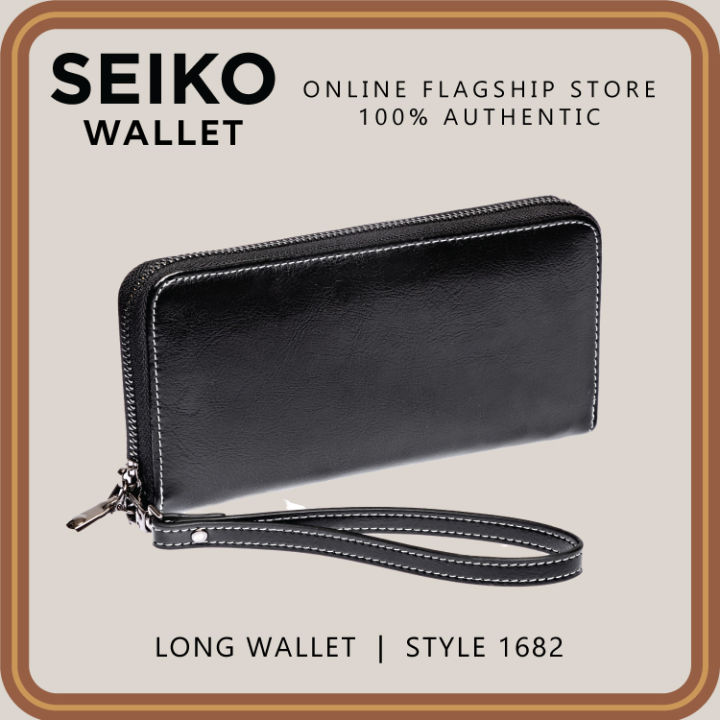 Seiko Wallet - Genuine Leather Long Wallet Organizer (With RFID Blocker ...