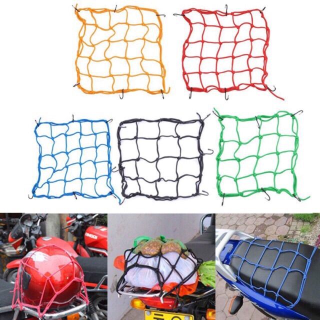6hooks hold down cargo luggage helmet net | Lazada PH