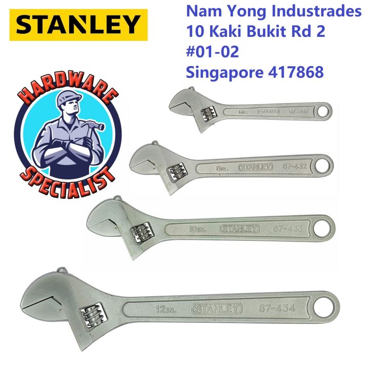 Stanley Adjustable Wrench (Adjustable Spanner) 6 inch / 8 Inch / 10 ...
