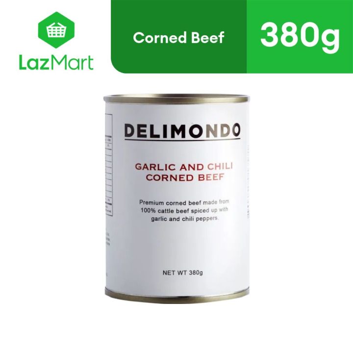 Delimondo Garlic & Chili Corned Beef 380g | Lazada PH