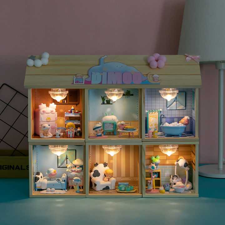 POP MART DIMOO house series hand-made props blind box trend ornaments ...