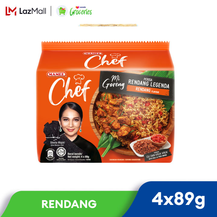 [LIMITED EDITION] MAMEE CHEF RENDANG GORENG 4X89G | Lazada