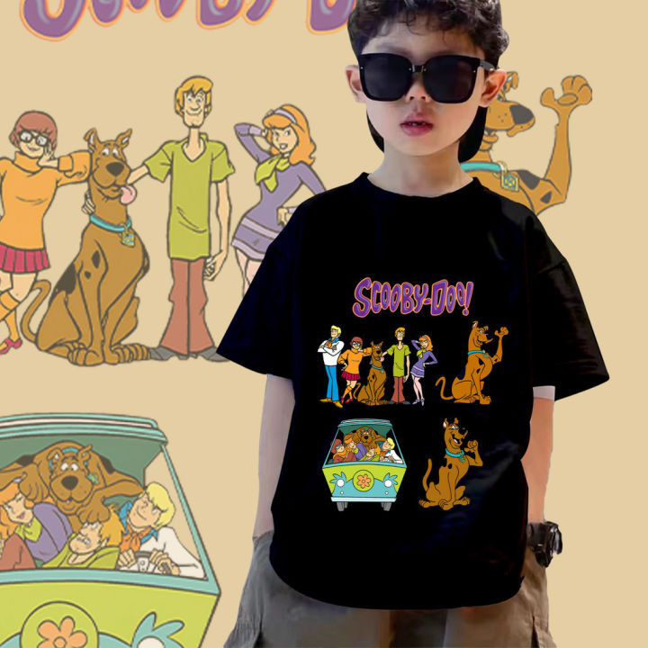 👕🎁🎀2024 เสื้อยืดเด็ก Scooby-Doo พิมพ์ลายสวยมาก ใส่ได้ทั้งชายและหญิง ...