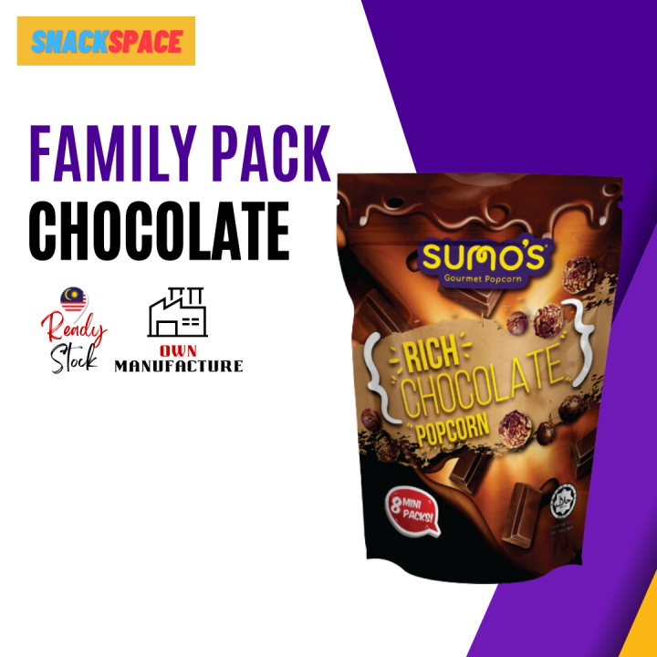 Sumo's Gourmet Chocolate Popcorn FAMILY PACK HALAL | Lazada