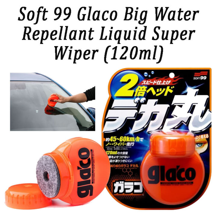 Soft 99 Glaco Big Water Repellent Liquid Super Wiper 120ML | Lazada