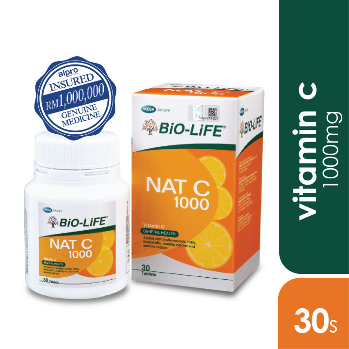 Bio-life Nat C Vitamin C 1000mg (30s) | Lazada