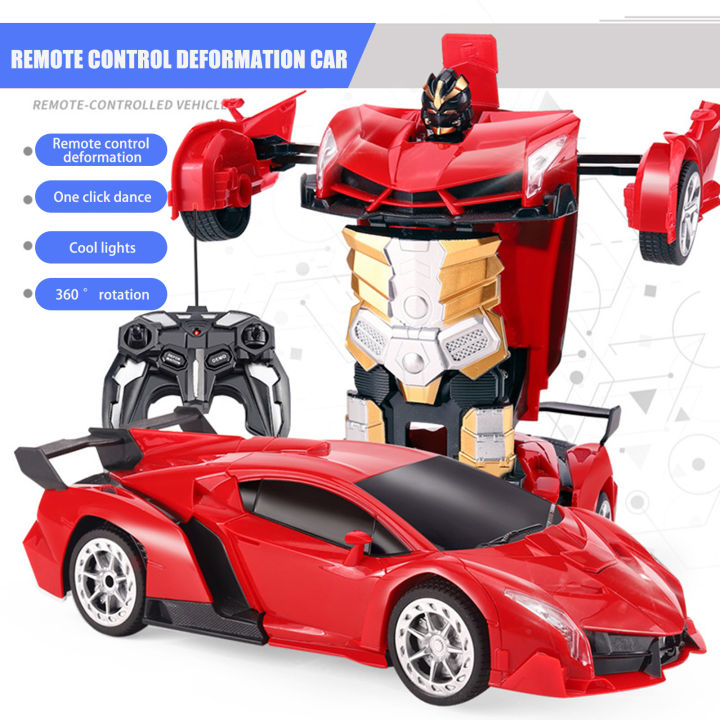 Mobil Remote Control Microgood สำหรับเด็ก Mobil Remote Control พร้อมหุ่นยนต์ของเล่นรถ Rc แบบ2-In ...