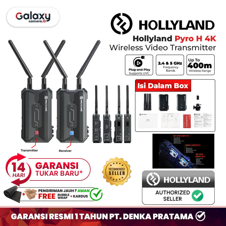 Hollyland Pyro H 4K HDMI Wireless Video Transmitter Garansi Resmi | Lazada Indonesia