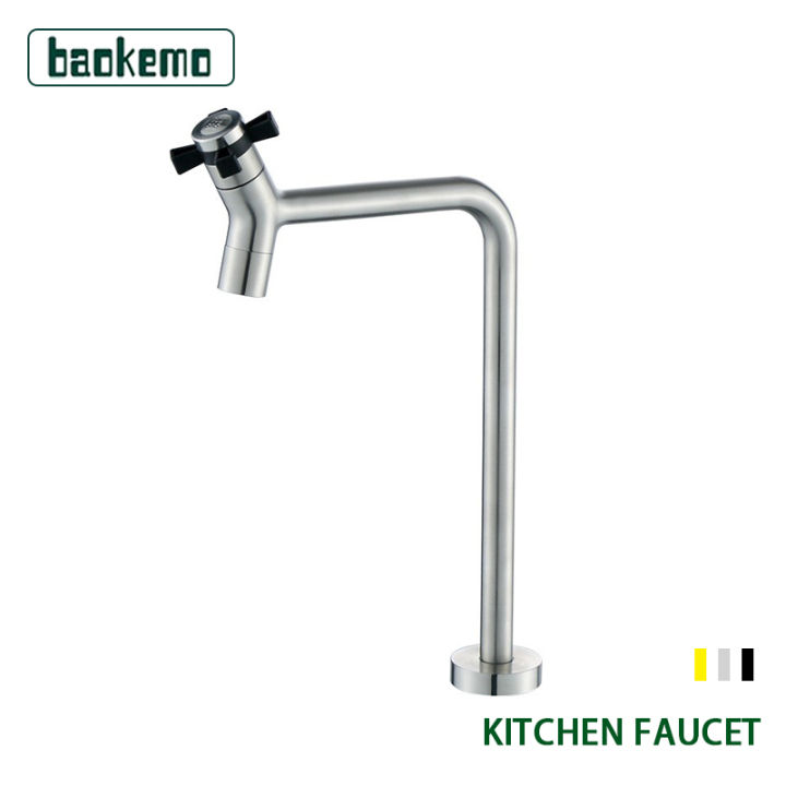 Stainless steel 304 cold water basin faucet and Water Tap | Lazada ...
