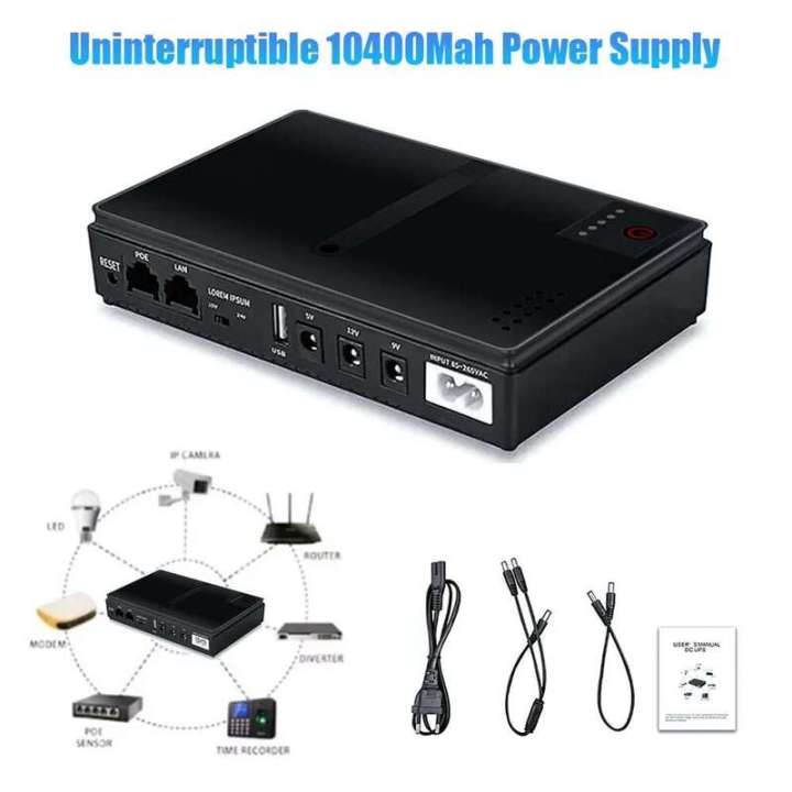 pviplcj3 10400MA uninterruptible backup power supply MINI UPS router ...