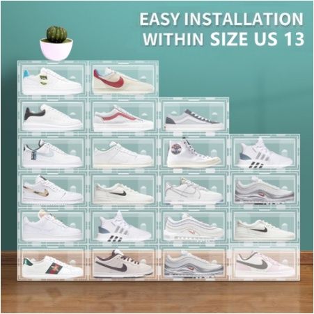 Shoe Box Flip-open Shoe Rack Foldable Stackable New Shoe Cabinet ...
