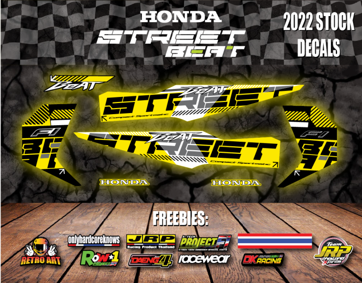 HONDA BEAT STREET V2 2022 STOCK LATEST DECALS | Lazada PH
