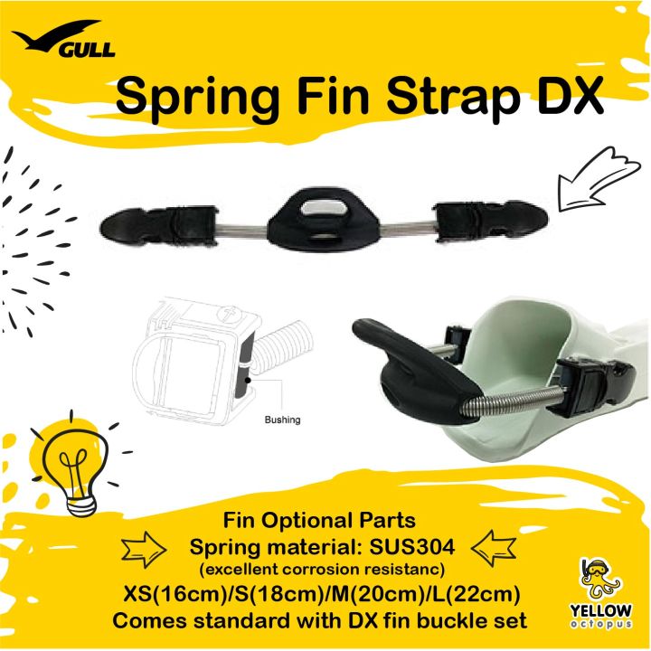 ฟินส์ดำน้ำ Gull Spring Fin Strap DX | Lazada.co.th