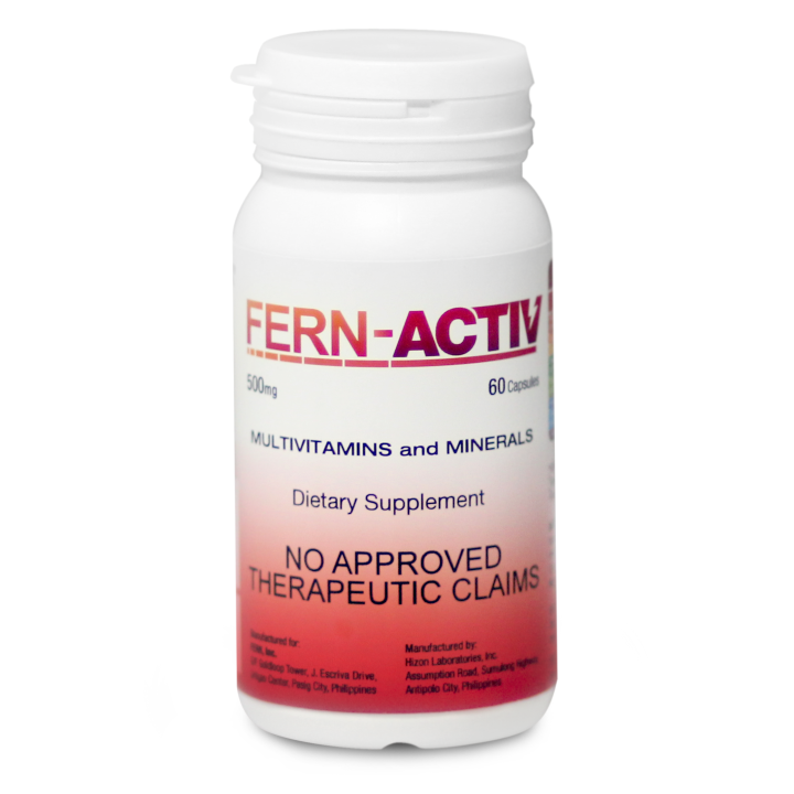 I-FERN FERN ACTIVE 500 mg Vitamins and Minerals 500mg 60 capsules ...