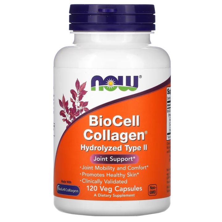 NOW Foods BioCell Collagen Hydrolyzed Type II 120 Veg Capsules | Lazada PH