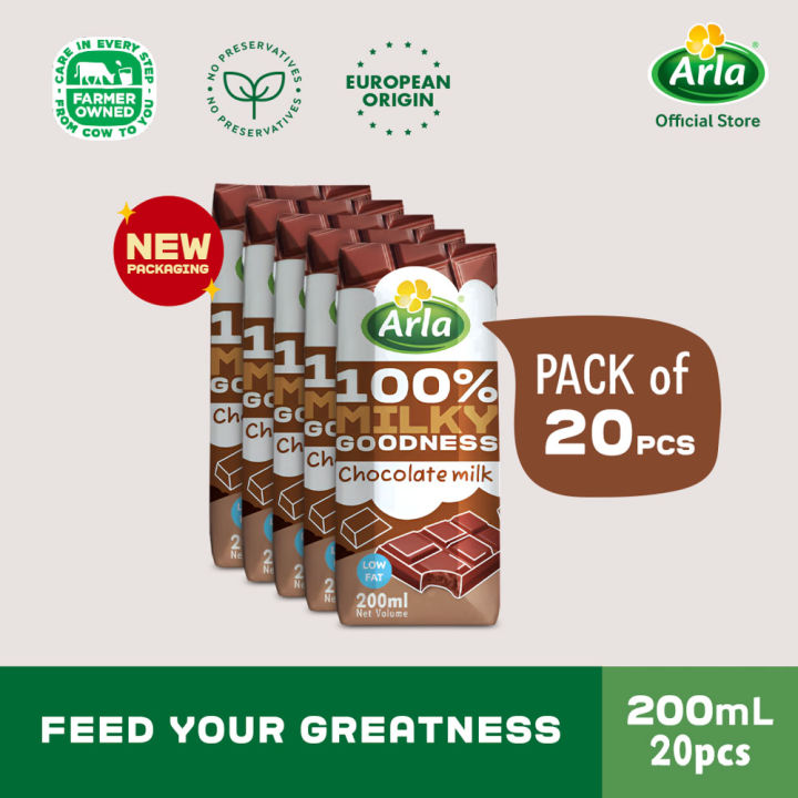 Arla Chocolate Milk 200ml 20-Pack (Expiry Date: July 17, 2025) | Lazada PH