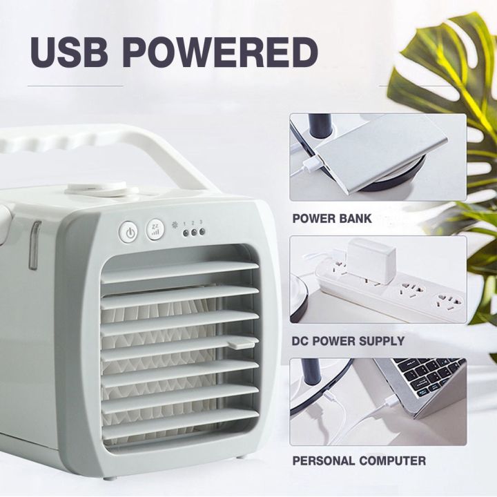 USB Mini Air Conditioner Humidifier Purifier Sterilization Air Cooler ...