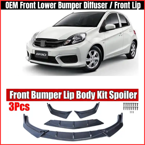 OEM Honda Brio 2022-2023 Front Lower Bumper Diffuser / Front Lip Matte ...