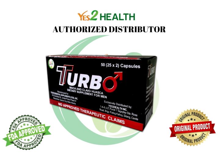 TURBO Dietary Supplement for Men (2 Capsules) | Lazada PH