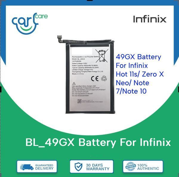Infinix BL-49GX (Hot 11s, Zero X Neo, Note 7, Note 10) | Lazada PH