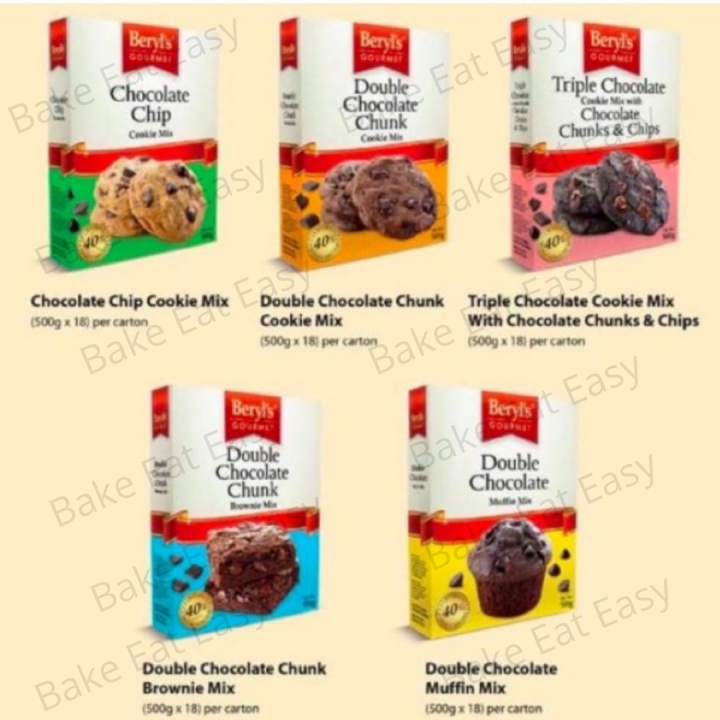 Beryl's Chocolate Cookies / Muffin Mix/ Brownie Mix 500g | Lazada
