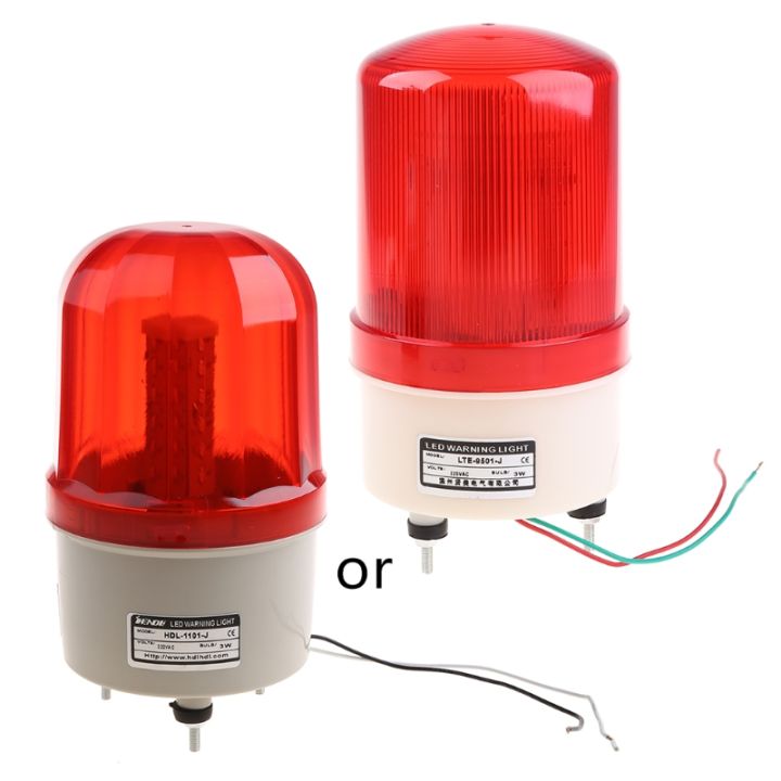 220V/12V/24V LED Alarm Light Warning Lamp Signal Buzzer Rotary Strobe ...