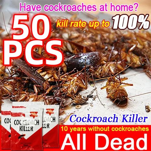 50PCS Cockroach Killer Bait Effective Cockroach Medicine Powerful ...