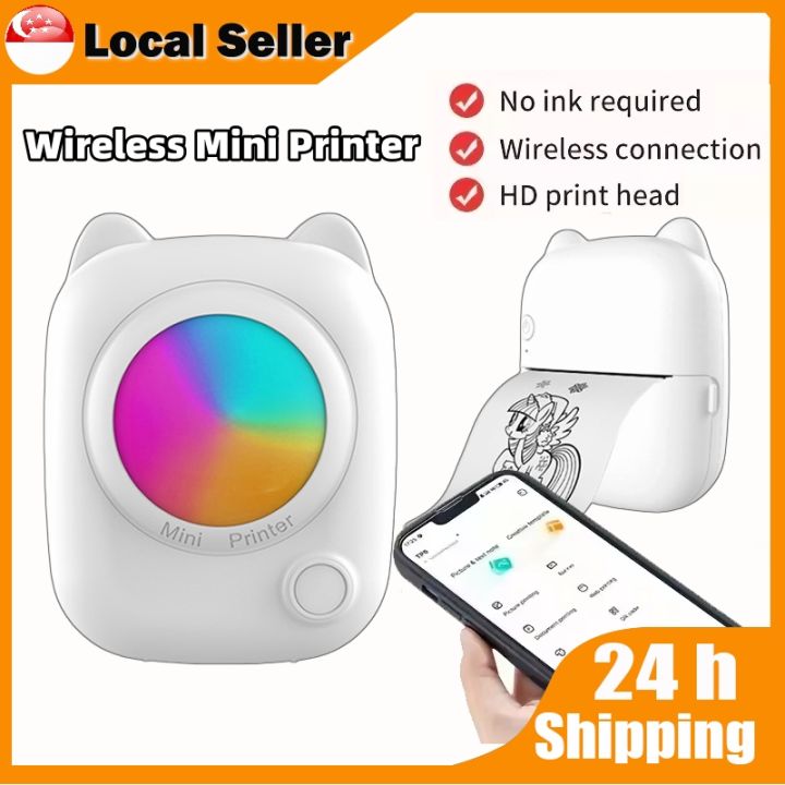 【SG Seller】 Portable Printer Mini Printer Label Printer Thermal Printer ...