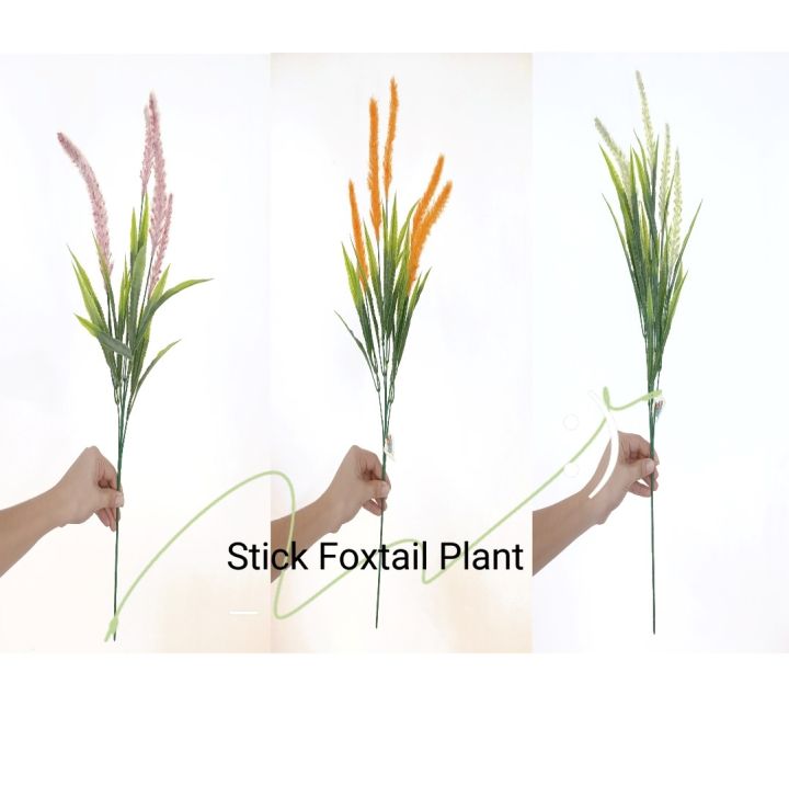Artificial Stick Foxtail Fake Plant Elegant Look With Long ...