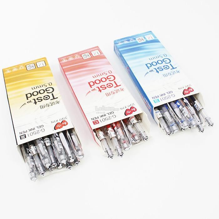 Craft.E Test Good / Bibaile Gel Ink Pen 0.5mm 知心笔 (Box of 12pcs) Office ...