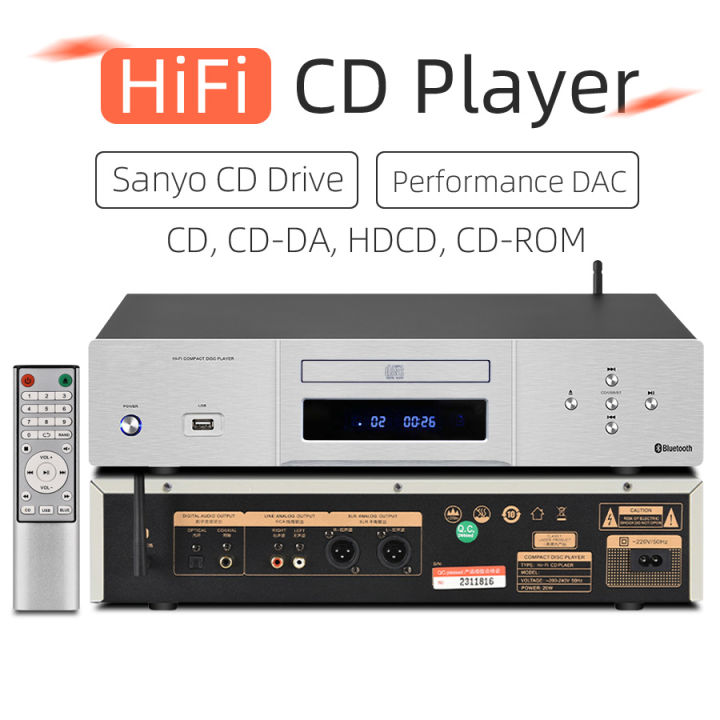 HiFi CD Player with Performance DAC(24Bit 192KHz 103DB) High-Quality ...