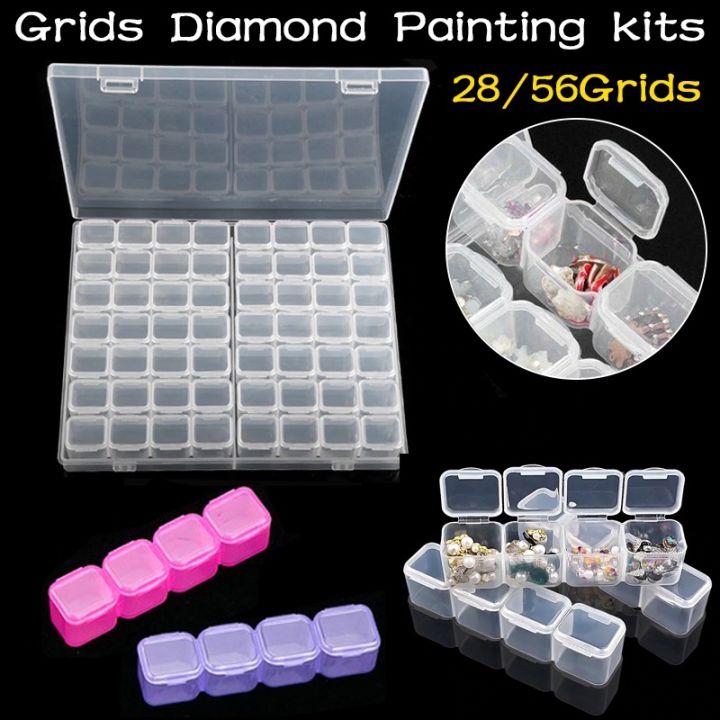 28 and 36 grid plastic storage box rhinestone storage box | Lazada PH