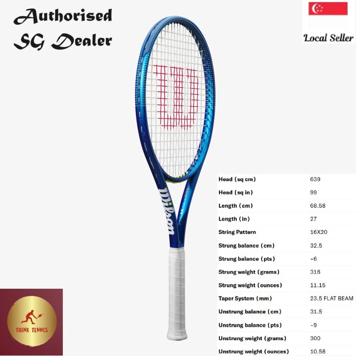 Wilson US Open 2024 Shift 99 v1 L3 (4 3/8") Tennis Racket | Lazada ...