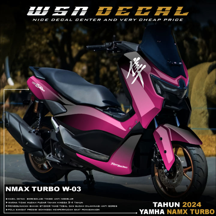 (PROMO) Decal Sticker Yamaha NMAX TURBO - NEW 2024 Full Body -Desain ...