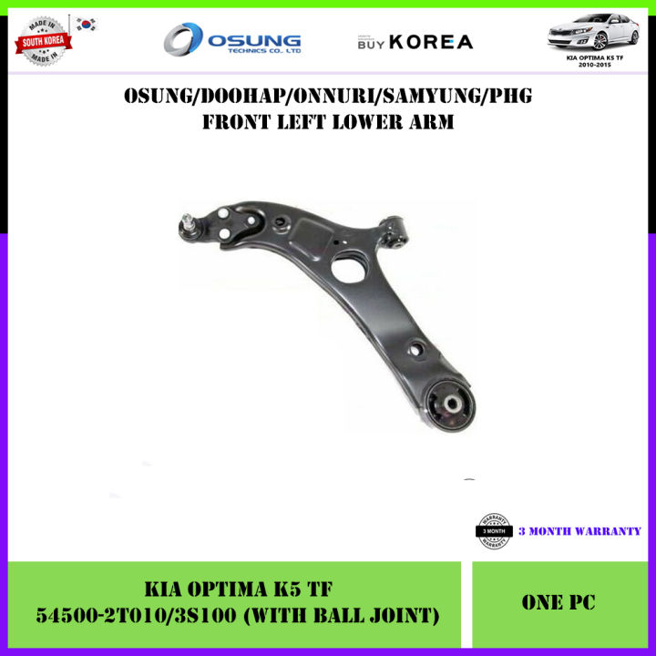 Kia Optima K5 TF 2011-2016 Front Suspension Lower Arm With Ball Joint ...