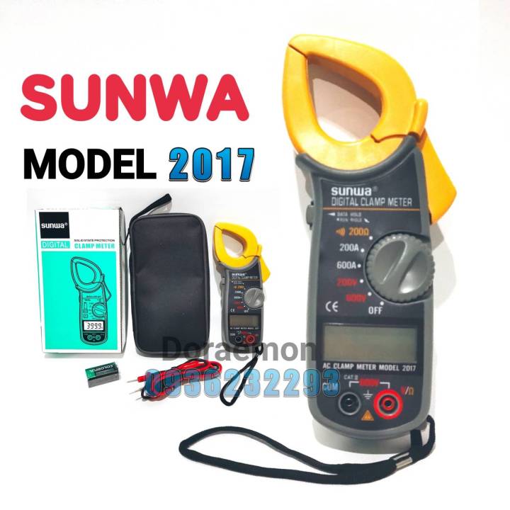 SUNWA 2017 คลิปแอมป์ มัลติมิเตอร์ แคล้มป์มิเตอร์ดิจิตอล มัลติมิเตอร์วัด ...