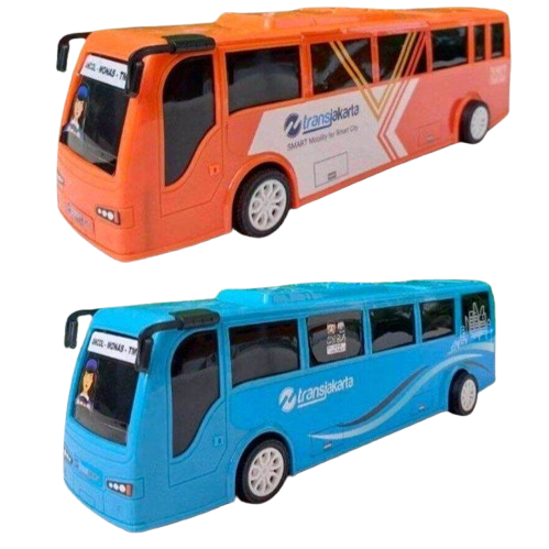 Mainan Bus Transjakarta RKC02041-1 Roda Friction Mobilan Anak | Lazada ...