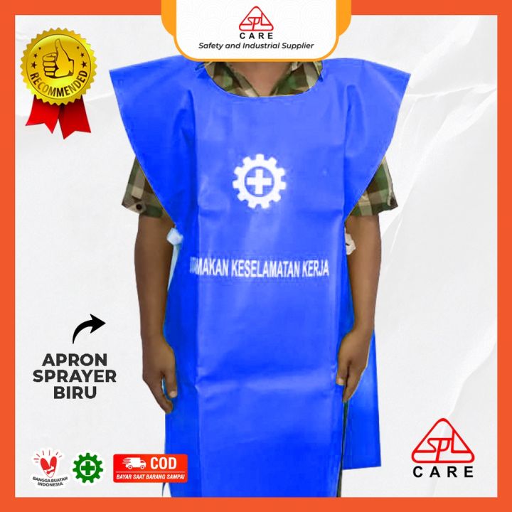 APRON SPRAYER BIRU, APRON UNTUK PENYEMPROT, APRON KEBUN SAWIT, APRON ...