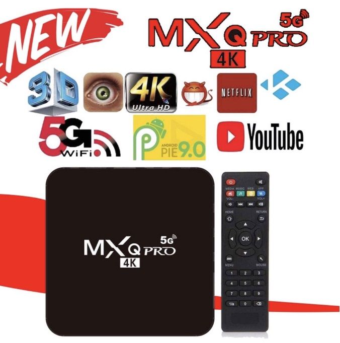 PRE INSTALL MX Q PRO 4K 5G TVBox2020 Latest Version Android 10.1 1G+8G ...