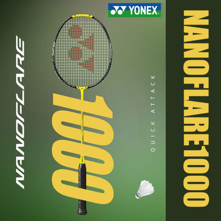Original YONEX NANOFLARE 1000 Game 4U Full Carbon Single Badminton Racket 26-30Lbs Professional ...